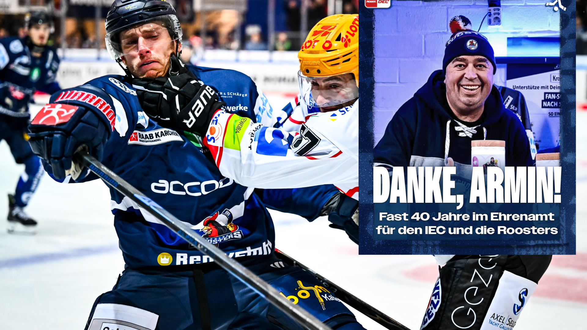 Spieltag 50: Roosters vs. Bremerhaven / Danke, Armin! | Iserlohn Roosters